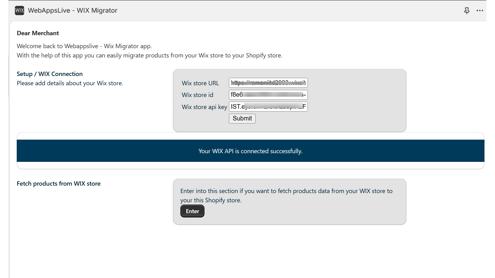 Webappslive ‑ Wix Migrator Shopify App Directory Pickyourapp
