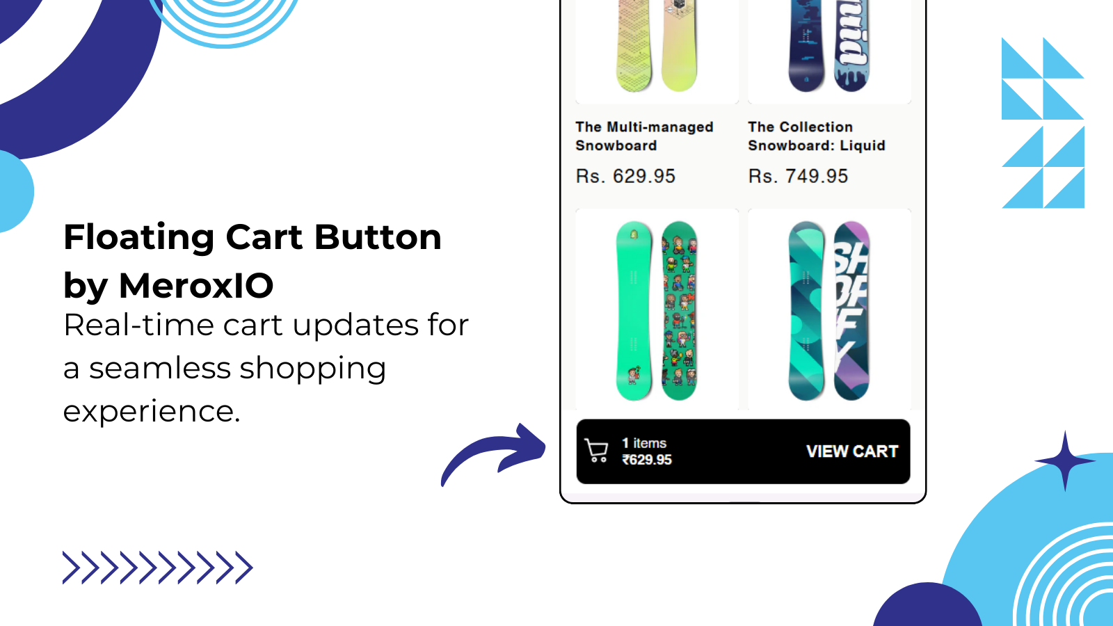 MeroxIO Floating Cart Button | Shopify App Directory PickYourApp