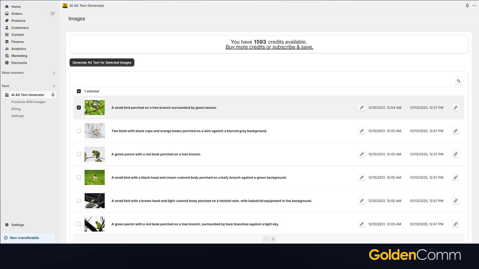 GC ‑ AI Alt Text Generator | Shopify App Directory PickYourApp