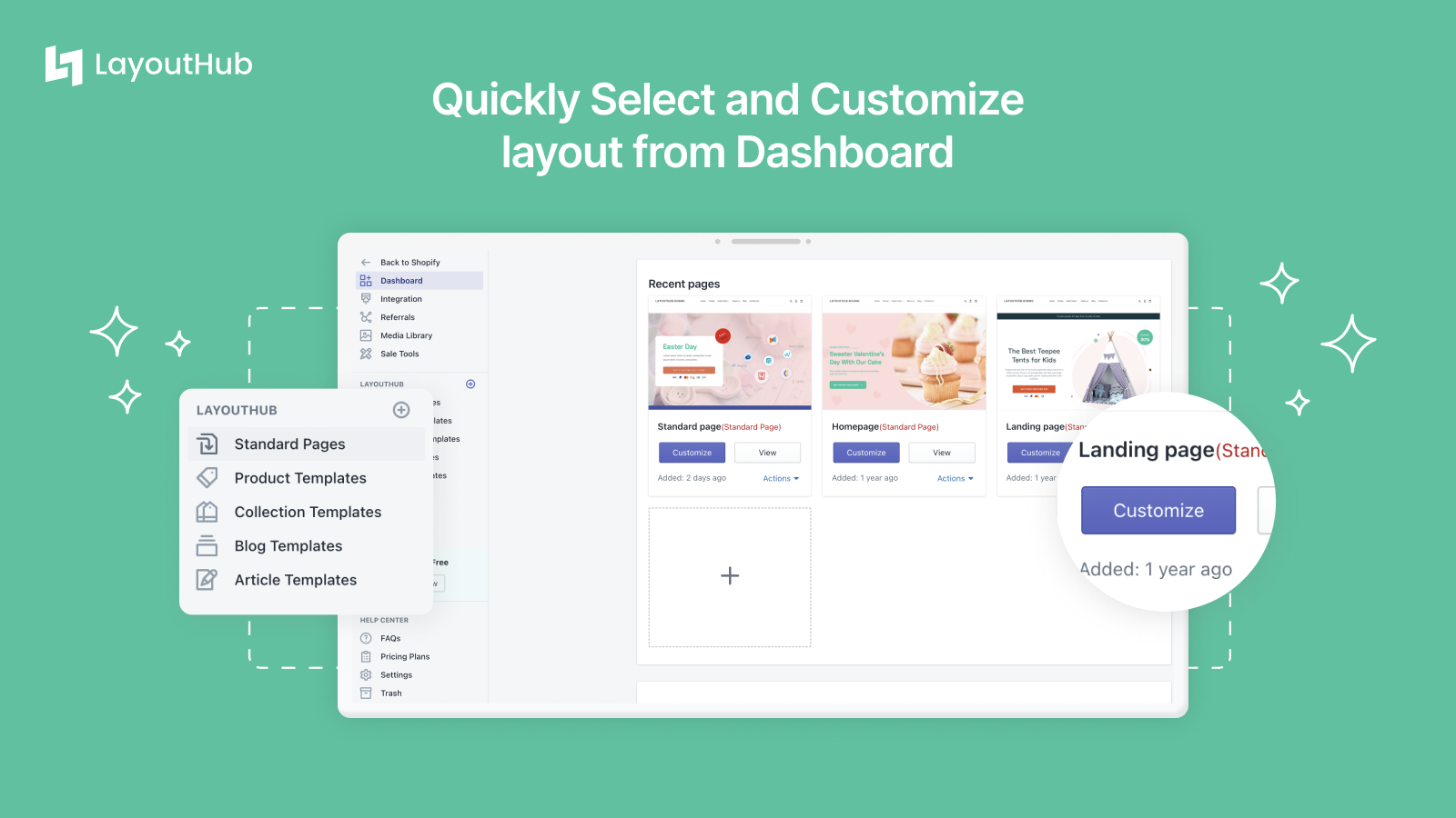 Layouthub ‑ Easy Page Builder Shopify App Directory Pickyourapp