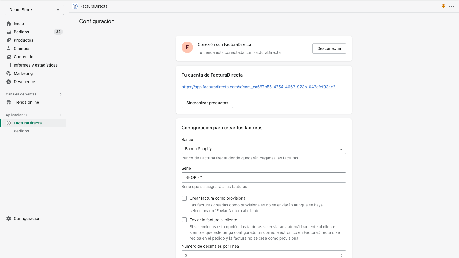 Facturadirecta Shopify App Directory Pickyourapp