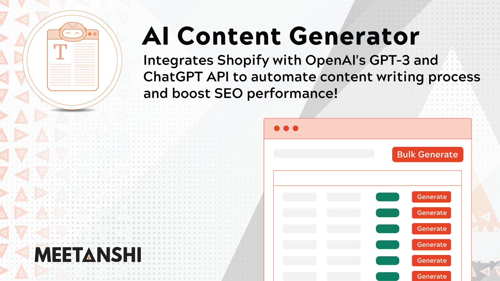 Meetanshi Ai Content Generator Shopify App Directory Pickyourapp