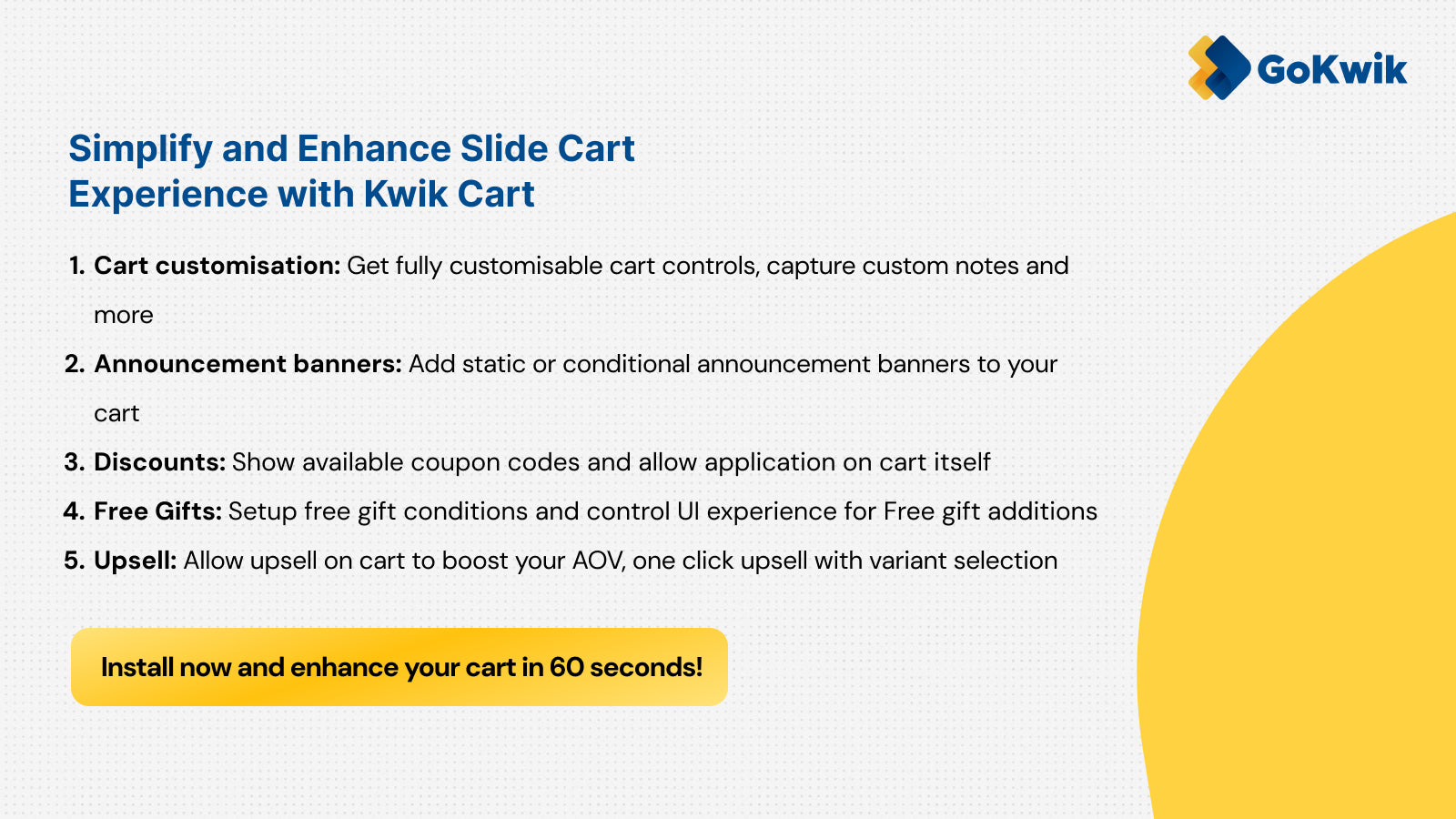 Kwik Cart ‑ Slide Cart Drawer | Shopify App Directory PickYourApp