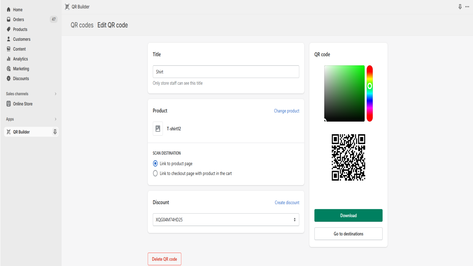Advanced QR Code Generator | Shopify App Directory PickYourApp